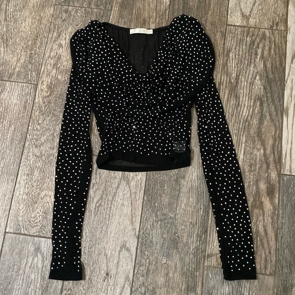 Tops | Rhinestone Top | Poshmark